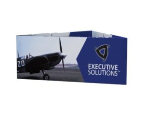 Triangle Tension Fabric Hanging Sign - Indy Displays