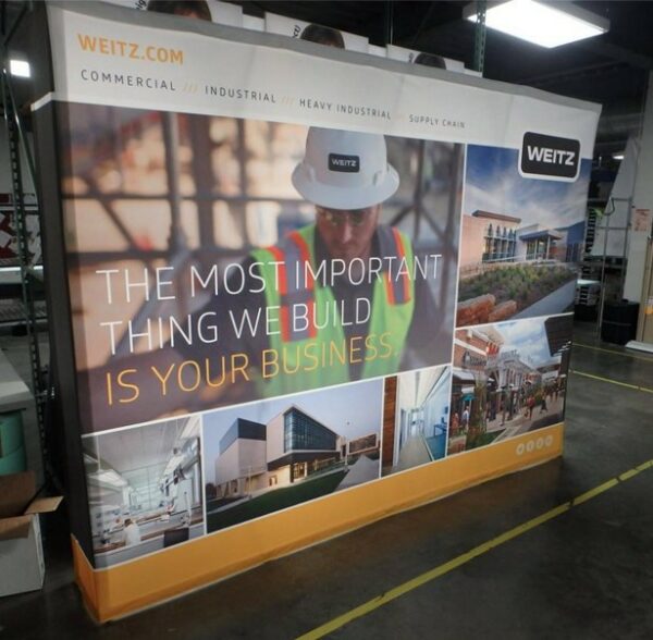 V-Burst 10ft Flat Backlit Pop Up Display - Indy Displays