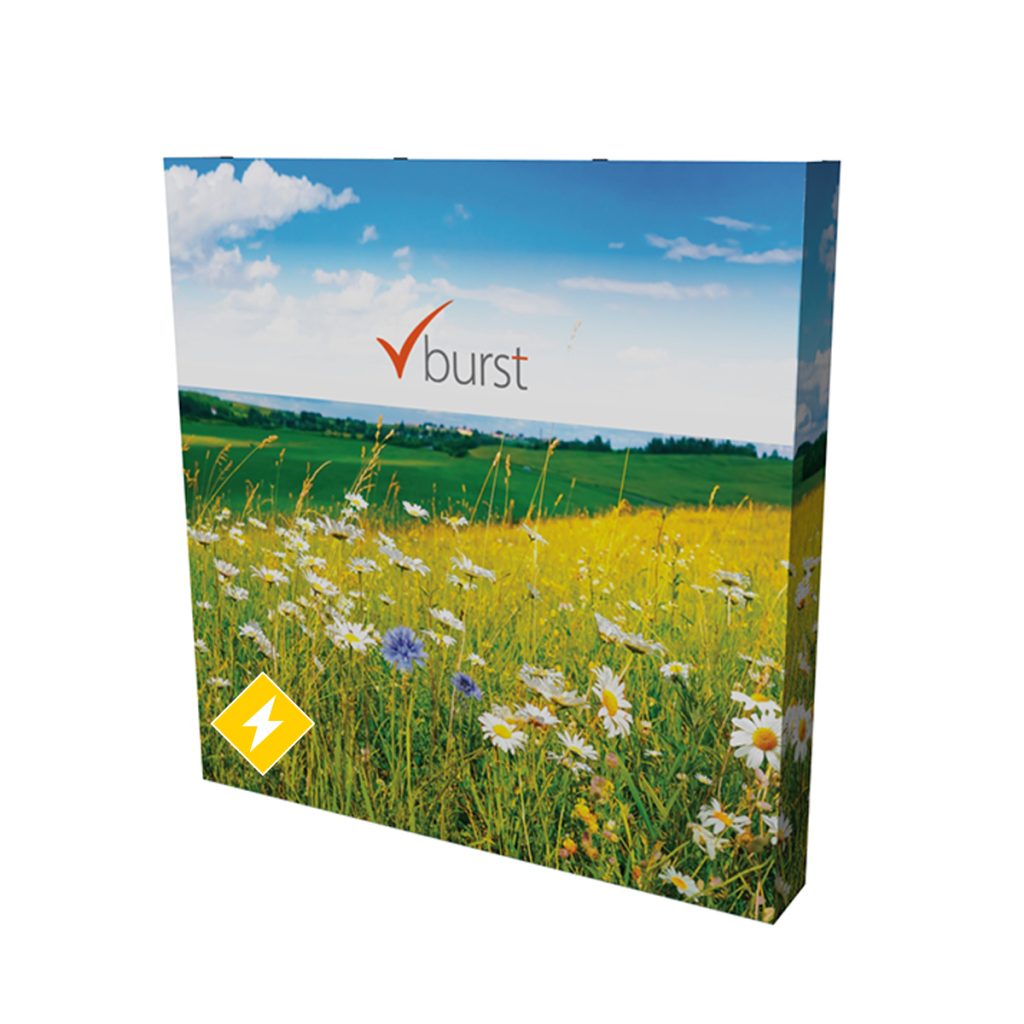 V-Burst 8ft Flat Backlit Pop Up Display - Indy Displays