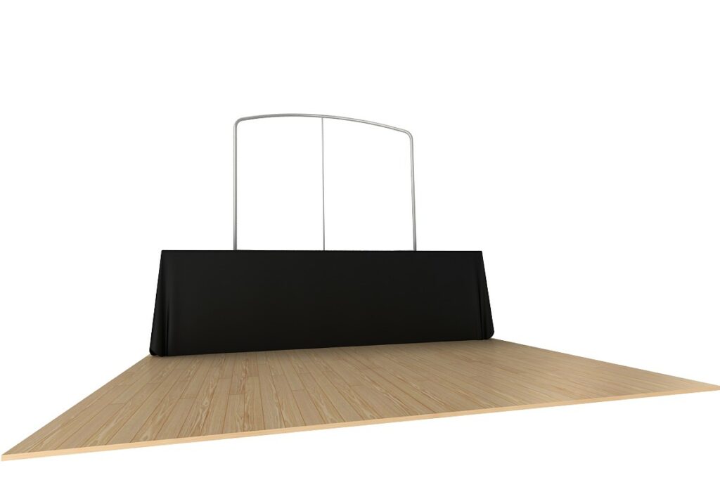 6ft Waveline Table Top Display - Indy Displays