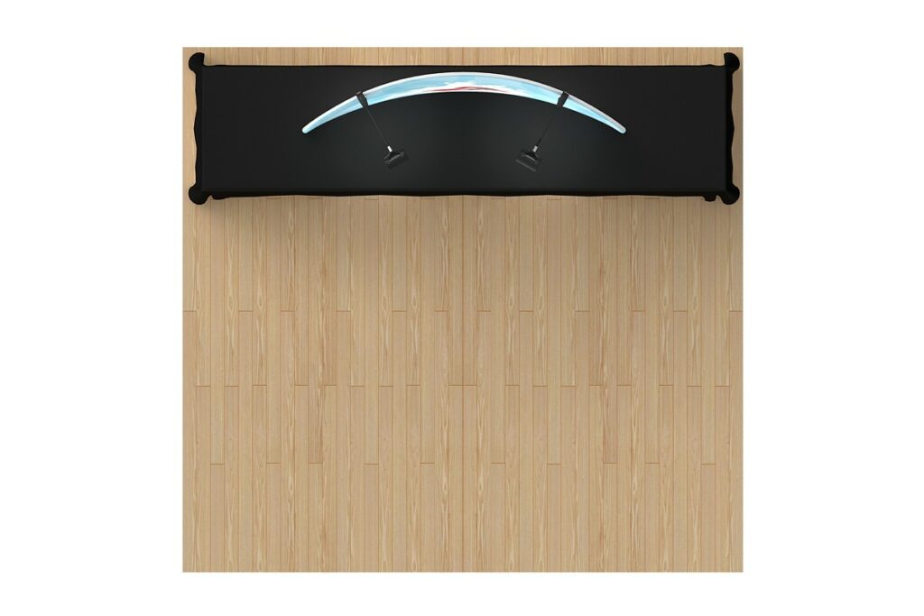 6ft Waveline Table Top Display - Indy Displays