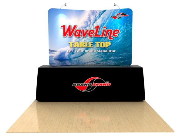 8ft Waveline Table Top Display - Indy Displays