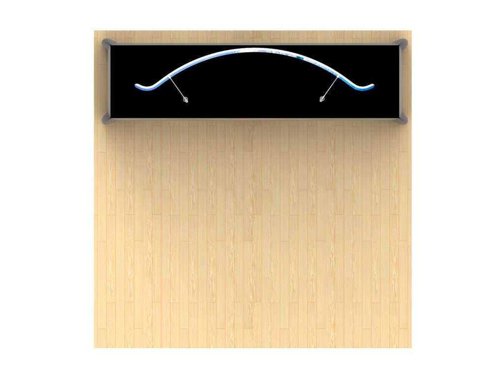 8ft Waveline Table Top Display - Indy Displays