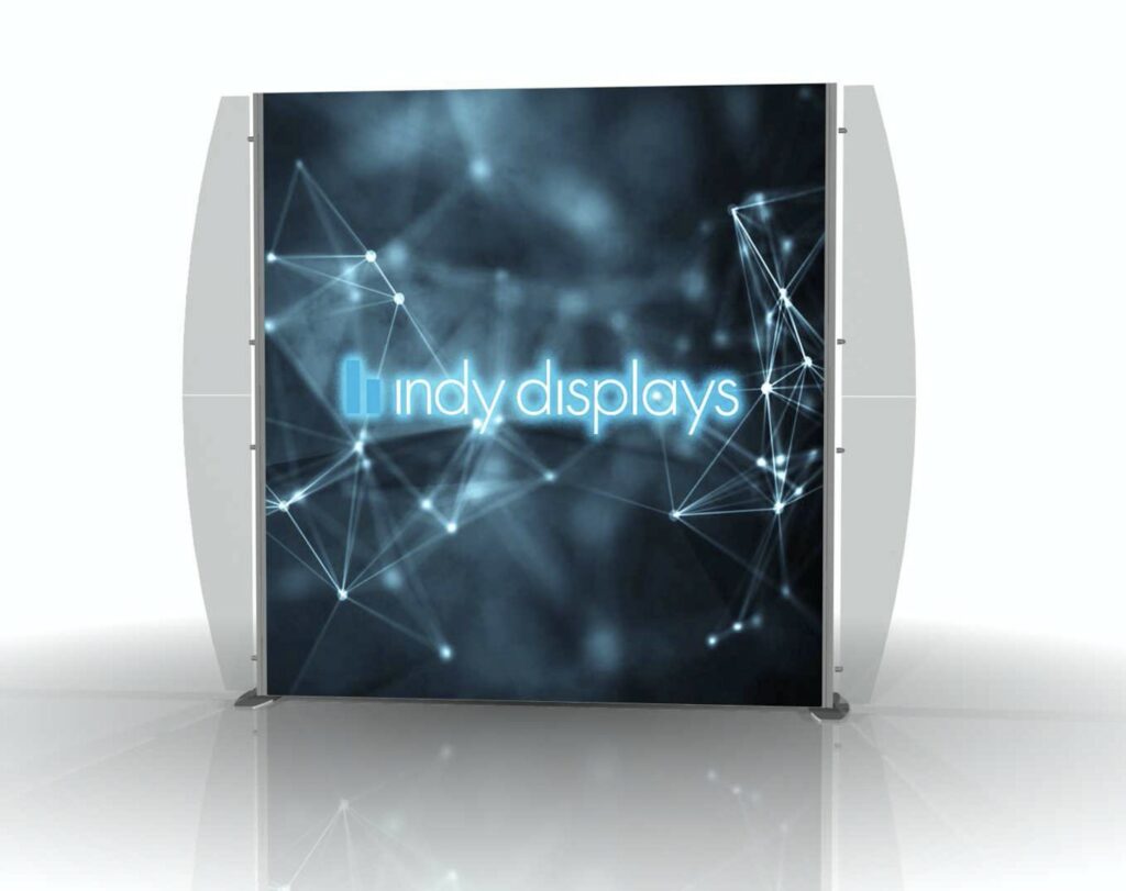 10' XVline Round Wing Light Box Display - Indy Displays