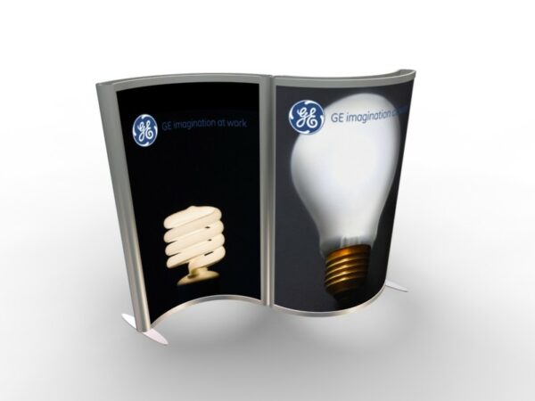 SEGUE Curved Double Lightbox Display - Indy Displays