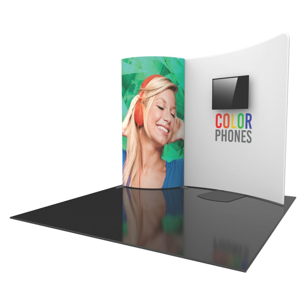 10'x10' Design Series Tension Fabric Display Kit 1 - Indy Displays