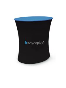 Oval Tension Fabric Trade Show Counter - Indy Displays