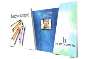 Angled 20 ft Frame LED Light Box Display Wall - Indy Displays