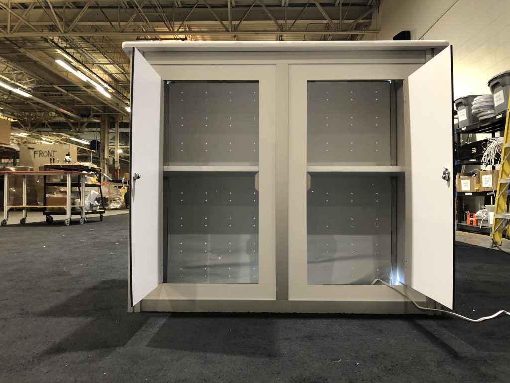 AGAM LED Backlit Trade Show Cabinet - Indy Displays