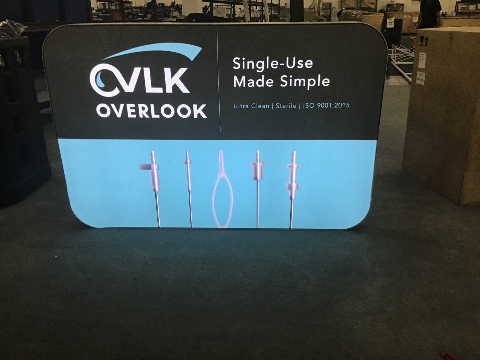 60" × 42" Flat Wall Extrusion Display - Indy Displays