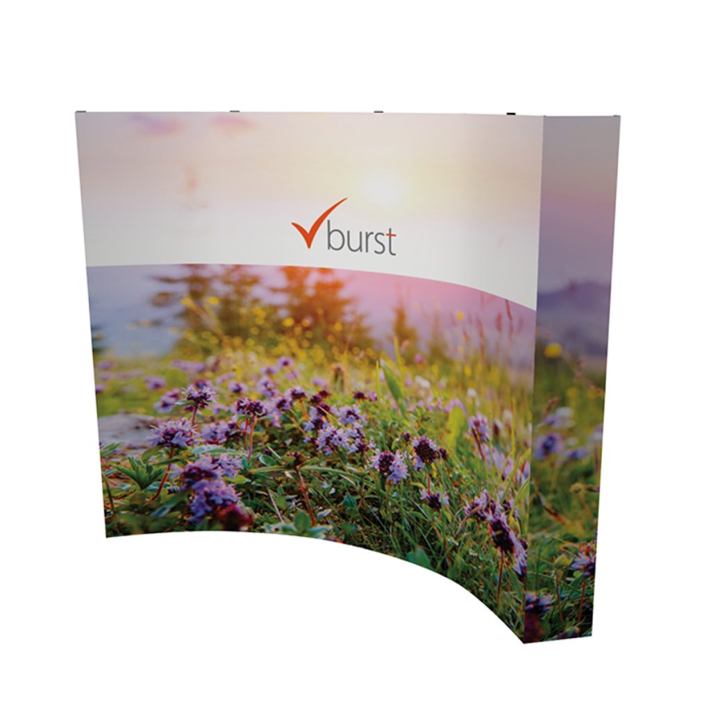 V-Burst 10ft Curved Pop Up Display - Indy Displays