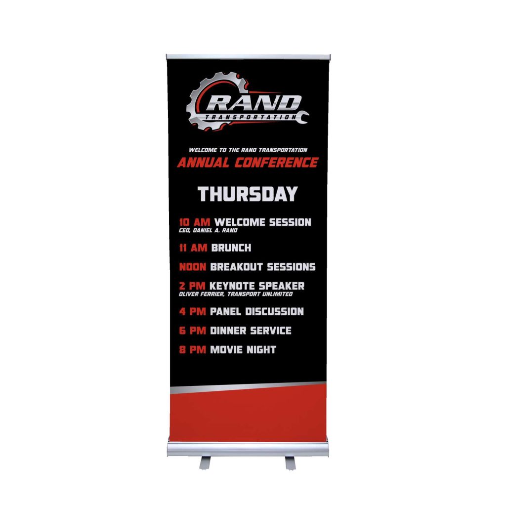 33.5" Dual Retractor Kit (No-Curl Hybrid Media) - Indy Displays