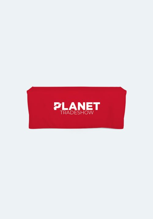 6' Closed Back Fitted Table Cover - Indy Displays