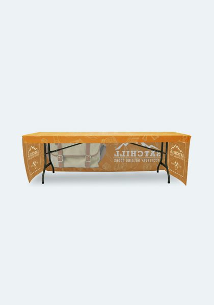 8' Open Back Fitted Table Cover - Indy Displays