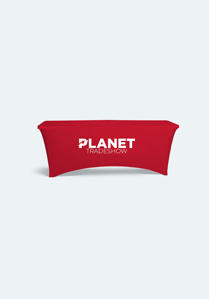 8' Closed Back Stretch Table Cover - Indy Displays