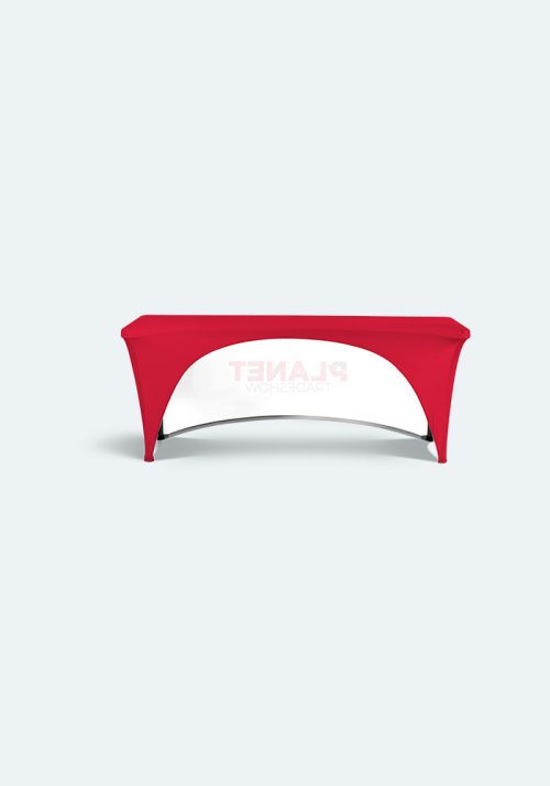 6' Open Back Stretch Table Cover - Indy Displays